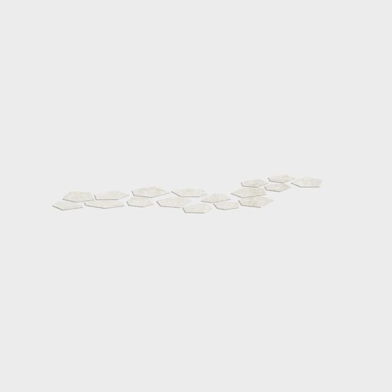 Low-Poly Gravel Path 3D model