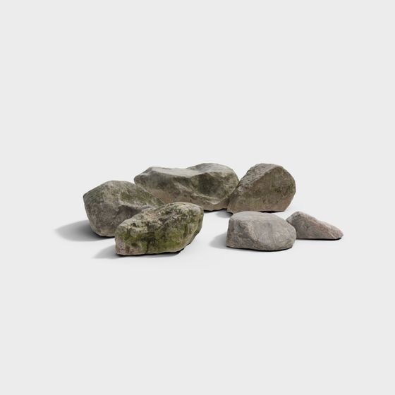Rugged Rocks 3D Model for Creative Projects