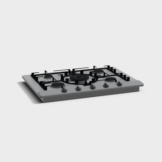 Sleek Gas Stove 3D Model for Modern Kitchens