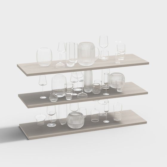 Glass Art Display Stand 3D model