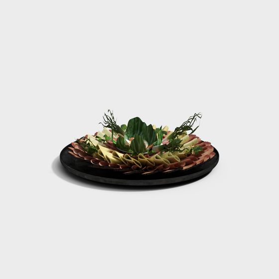 Gourmet Garden Platter 3D model