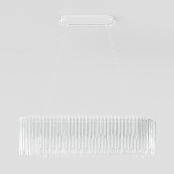Wing Pendant Lamp 3D Model – Transparent Leaf Design