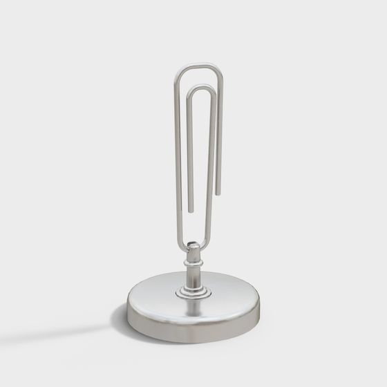 Metal Paperclip Holder 3D model