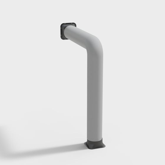 Farnbe Commercial Kitchen Air Conditioning Elbow 3D Model – Gray Free