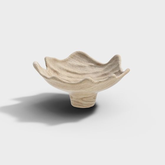 Nature-Inspired Leaves Bowl 3D model