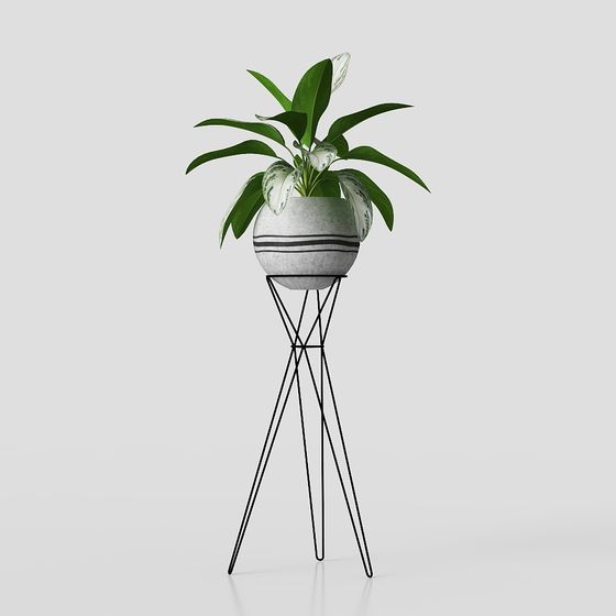 Urban Plant Stand 3D Model