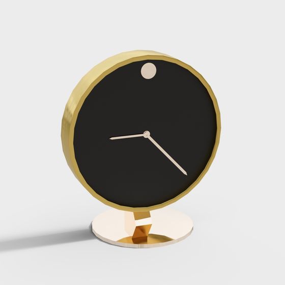 Minimalist Desk Clock 3D model