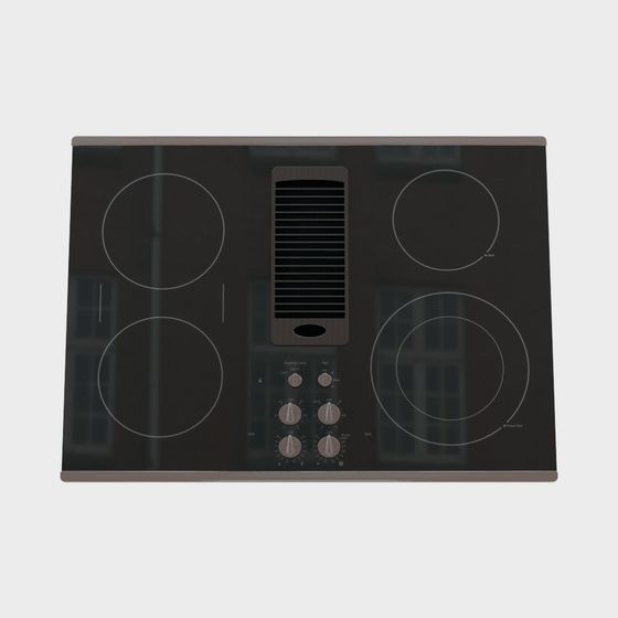 Modern Electric Cooktop 3D Model