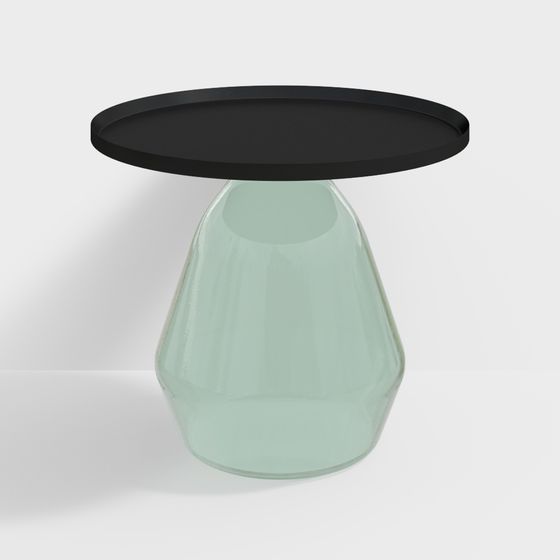 Glass Cone Side Table 3D model