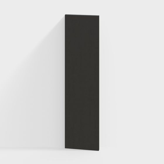 Black Rectangle Panel 3D model