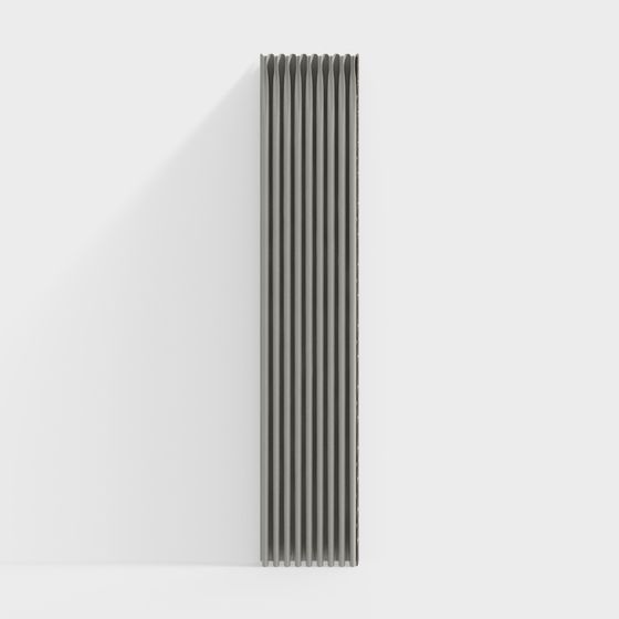 Urban Radiator Low-Poly 3D model for Creative Spaces