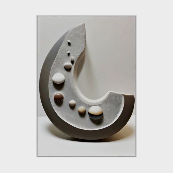 Serene Crescent Moon 3D model for Creative Projects