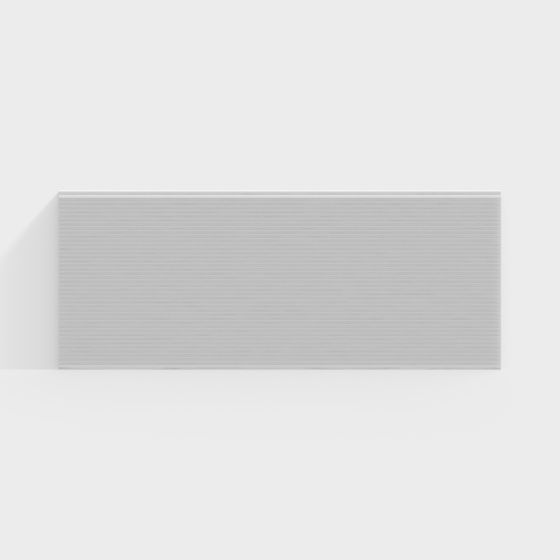 Modern Minimalist Metal Plate 3D model