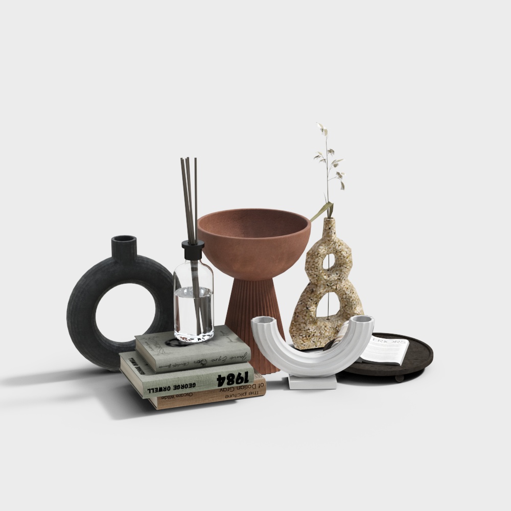 Decorative Set 3D Models from Maxbrute – Bring Interiors to Life