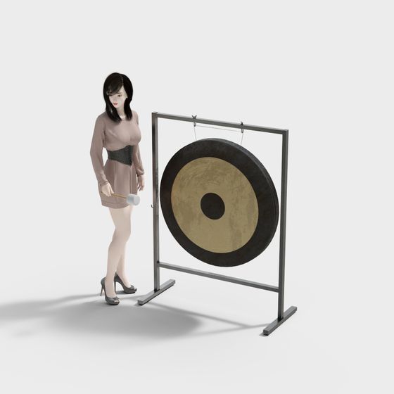 Gong Master 3D model