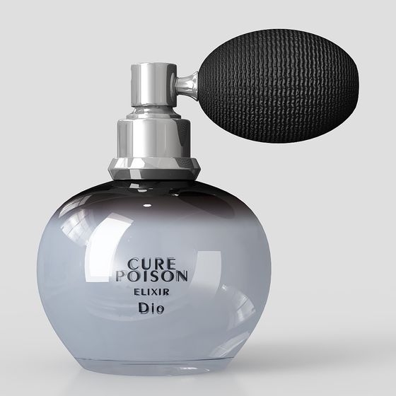 Cure Poison Elixir Perfume Bottle 3D model for Creative Projects