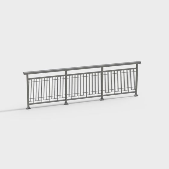 Urban Guardrail 3D model for Modern Design