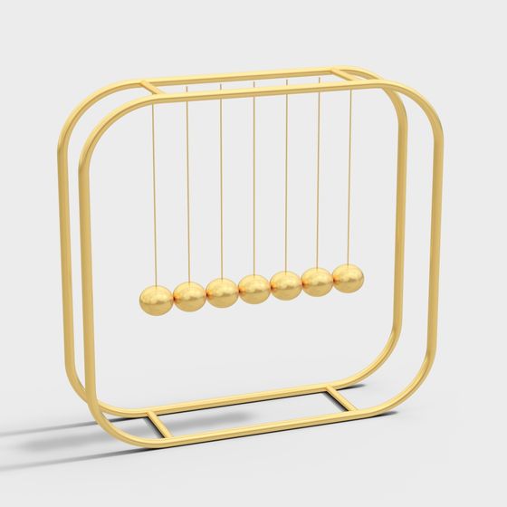 Elegant Balancing Pendulum 3D model