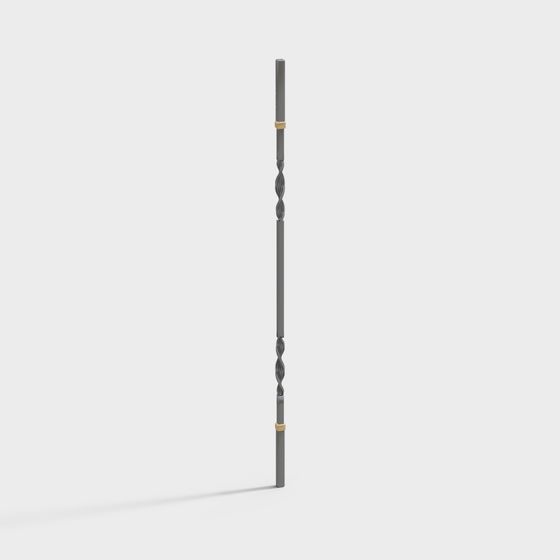 Red Barrier Fence Pillar 3D Model – Free Resource