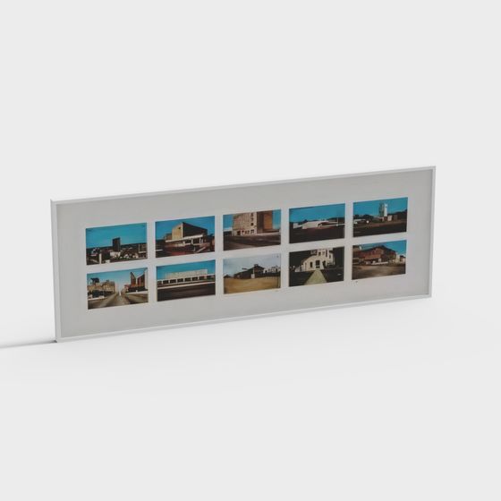 Vintage Urban Landscape Collage 3D Model