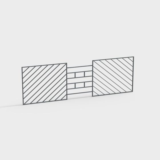 City Gate 3D model - Modern Minimalist Design