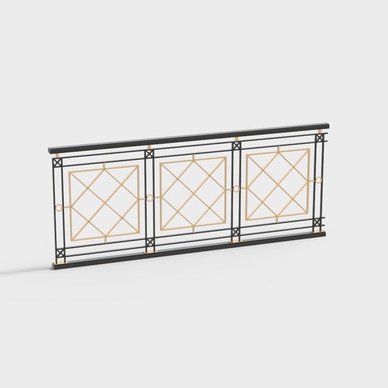 Urban Light Railing 3D Model for Modern Designs