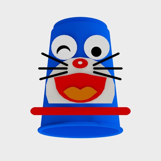Doraemon 3D Model - Low Poly & High Detail