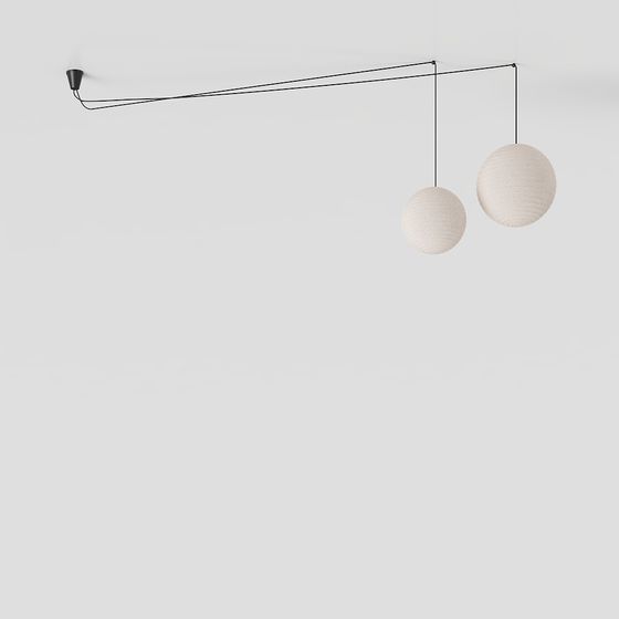 Low-Polygon Balance Lamp 3D Model – Minimalist Lighting