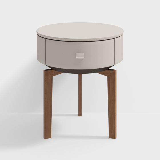 Stylish Round Side Table 3D model for Creative Projects