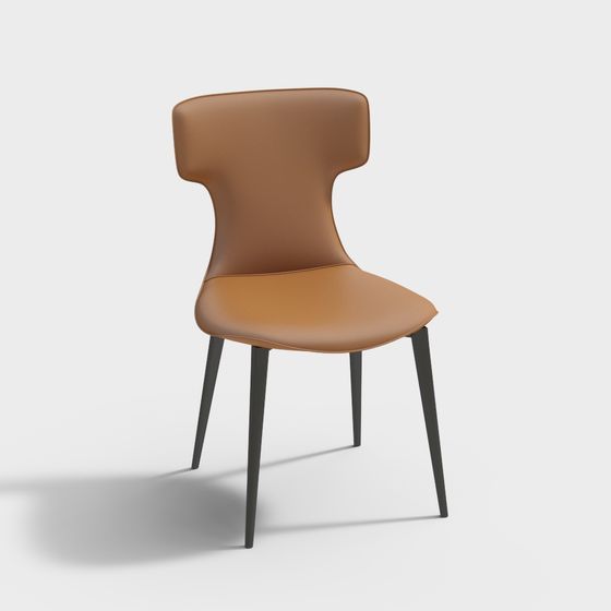 Elegant Low-Poly Chair 3D Model Design