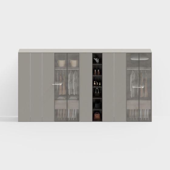 Elegant Urban Closet 3D model for Modern Spaces