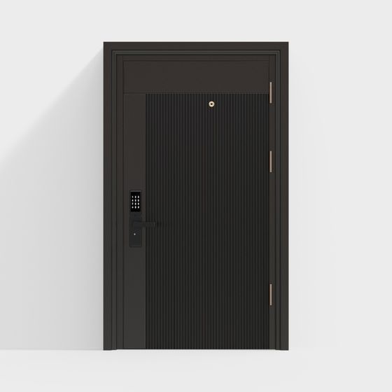 Elegant Low-Poly 3D Model Door Design