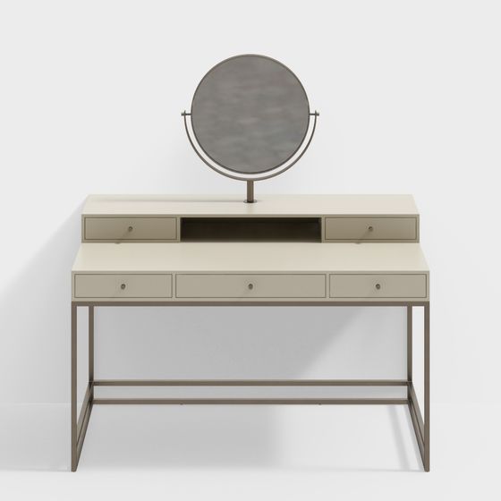 Modern Minimalist Vanity Table 3D model