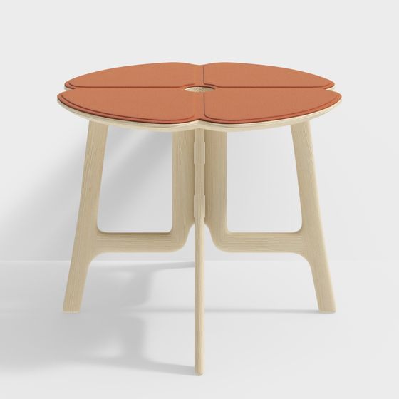 Petal Table 3D model for Modern Aesthetics