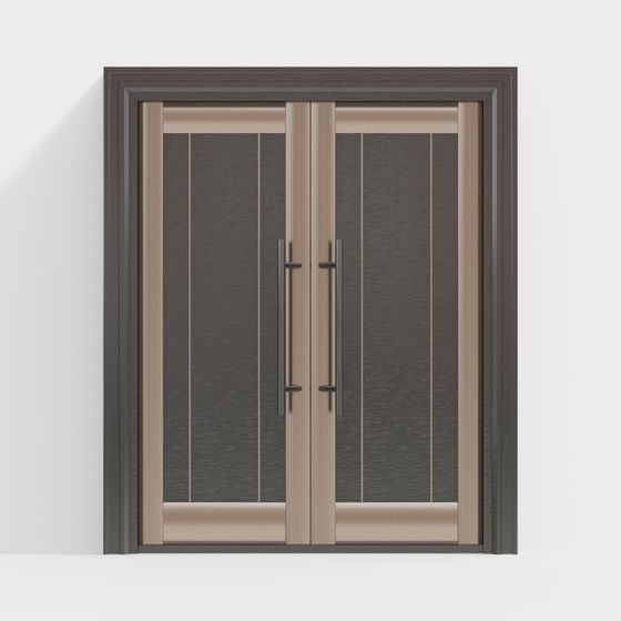 Stylish Low-Poly Door 3D Model