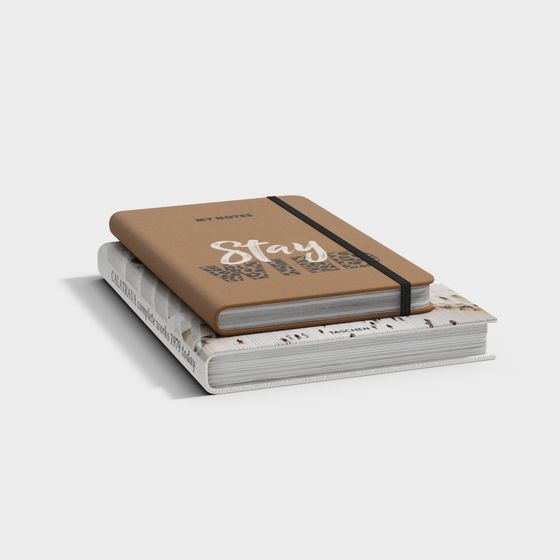 Elegant Notebook 3D Model for Creative Projects