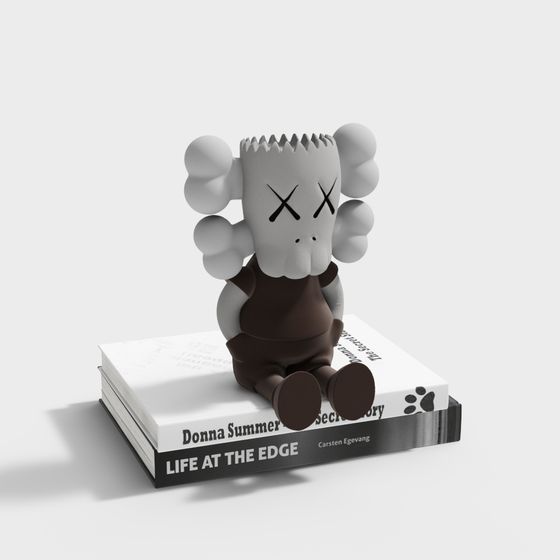 Kaws Baby Low-Poly 3D Model