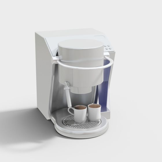 Minimalist Coffee Machine 3D model