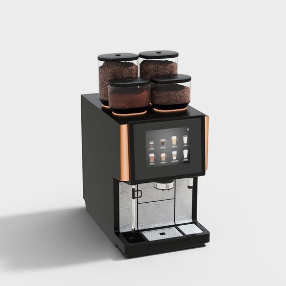 Elegant Smart Coffee Machine 3D model