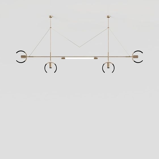Unique Modern Pendant Light 3D model