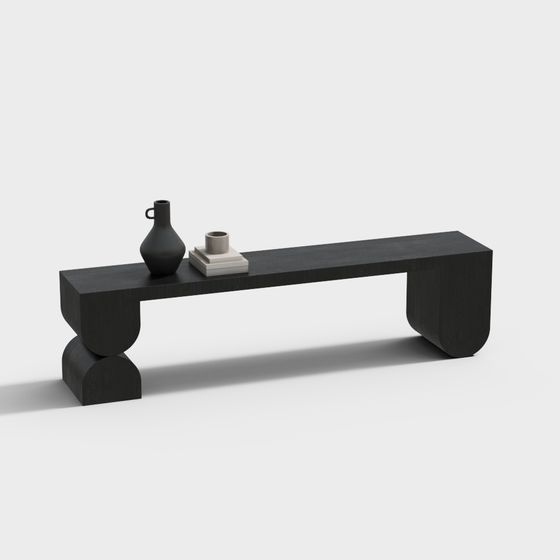 Minimalist Bench 3D Model Design