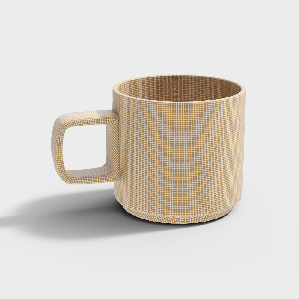 Coffee Mug 3D Model: Lifelike Details & Warm Visuals
