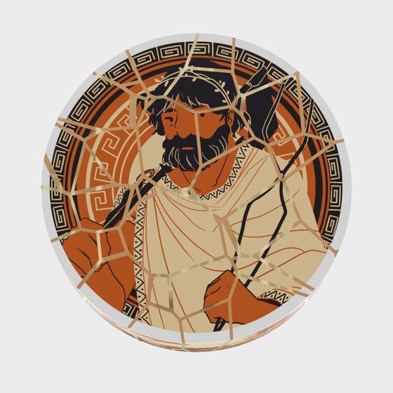 Philosopher Socrates Low Poly 3D Model – Classical Design