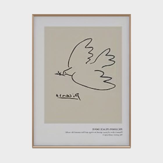 Peace Dove 3D Model inspired by Picasso