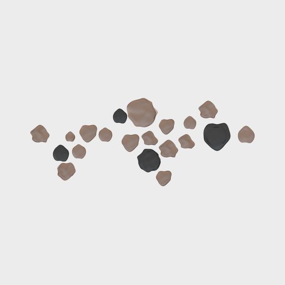 Low Poly Stones 3D Model for Nature-Inspired Designs