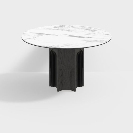Stylish Round Table 3D model for Modern Spaces
