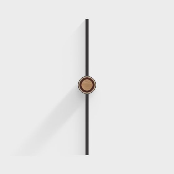 Elegant Low-Poly Clock Face 3D Model – Wood Texture