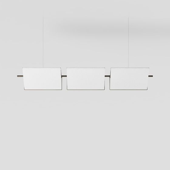 Minimalist Low-Polygon Pendant Light 3D model