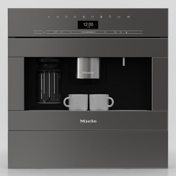 Stylish Miele Built-in Coffee Machine 3D Model – Modern Kitchen Appliance