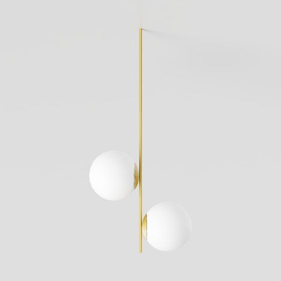 Double Sphere Pendant Light 3D model